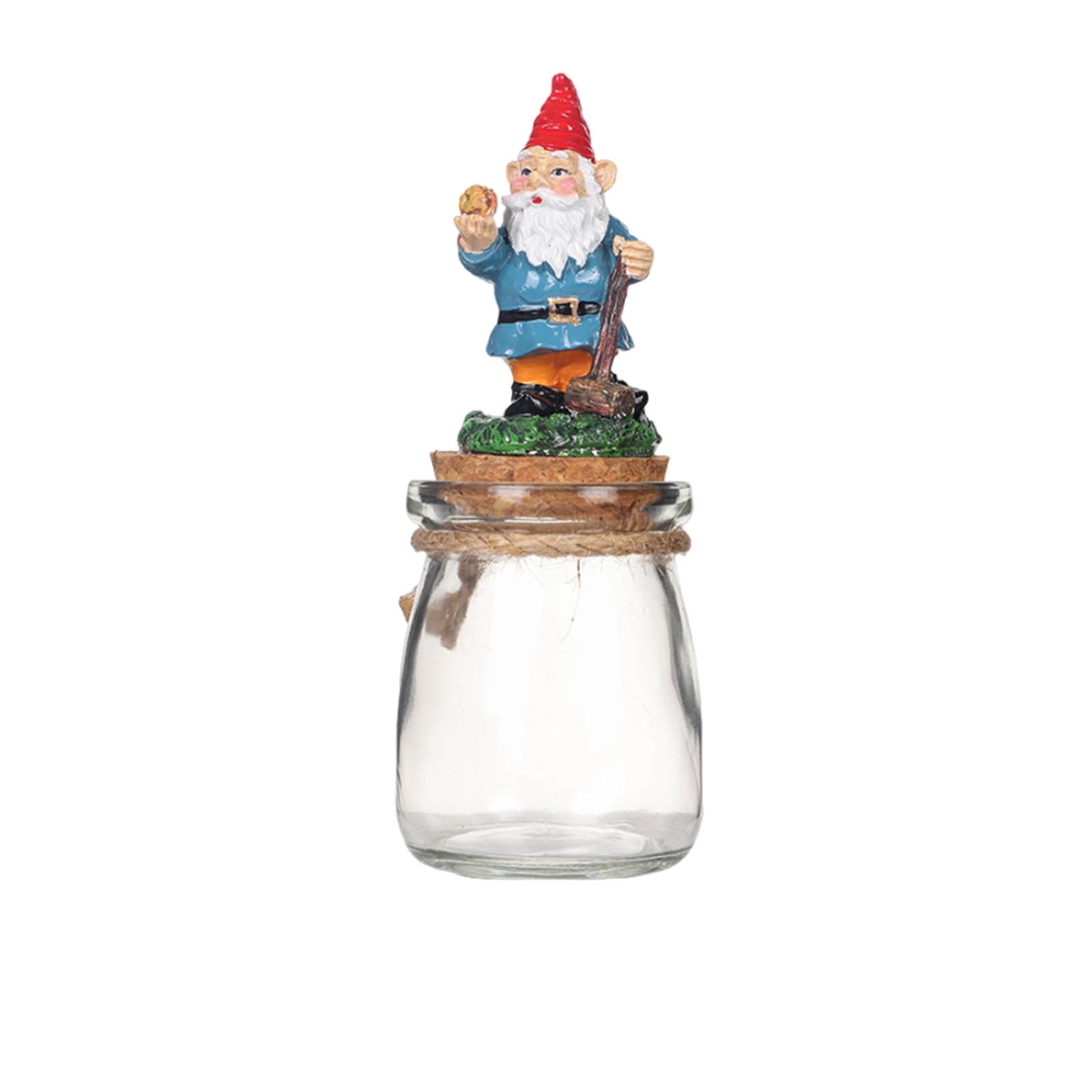 B Dwarf Elf Candy Jar Ornament With Resin Design For Christmas Tree And ...
