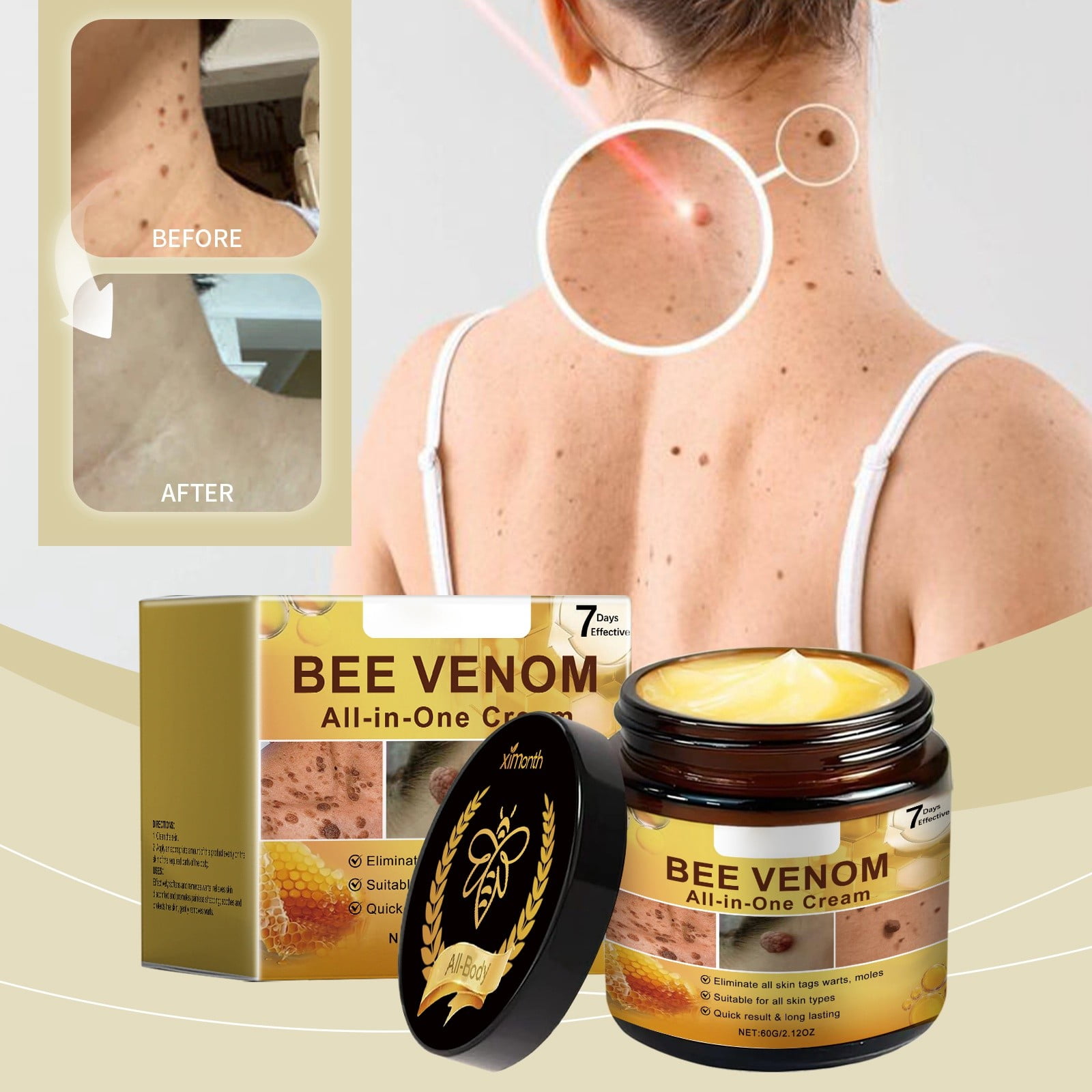 B E E Ve-nom Advanced Jointand Bone Cream, B E E-Venom Relief C ream ...