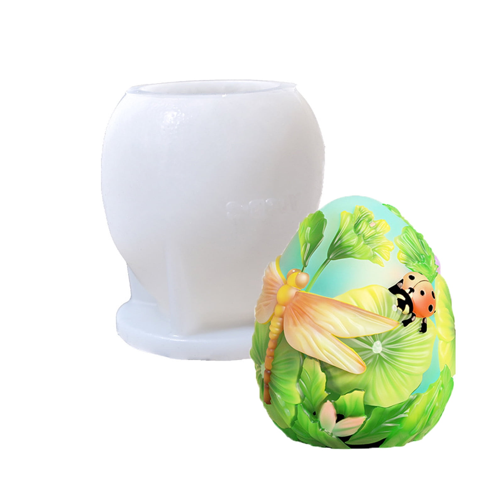 B Easter Bunny Silicone Mold, Aromatherapy Candle Soap Making Mold ...