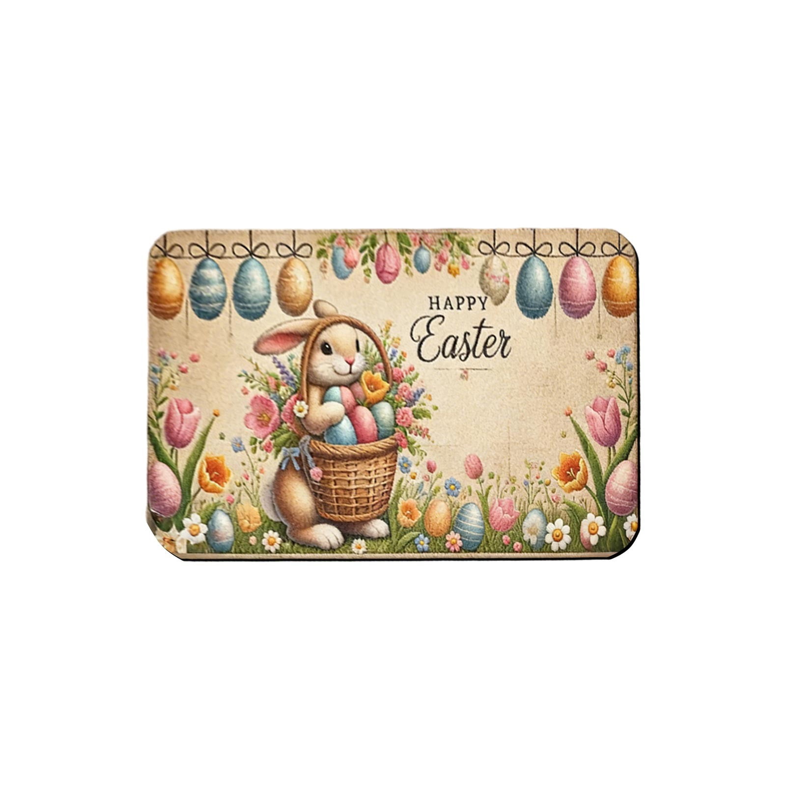 B Easter Day Non-Slip Absorbent Floor Mat Entrance Door Mat Kitchen ...