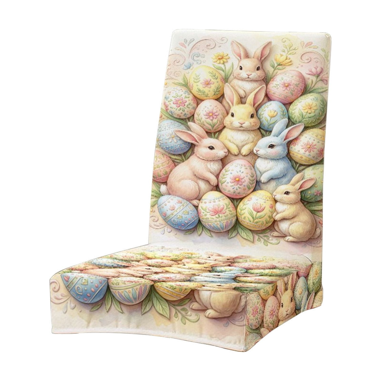 B Easter Decoration Backrest Chair Package Table Fabric Seat Cover With ...