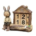 B Easter Desktop Calendar Reusable Wooden Combination Craft Block ...