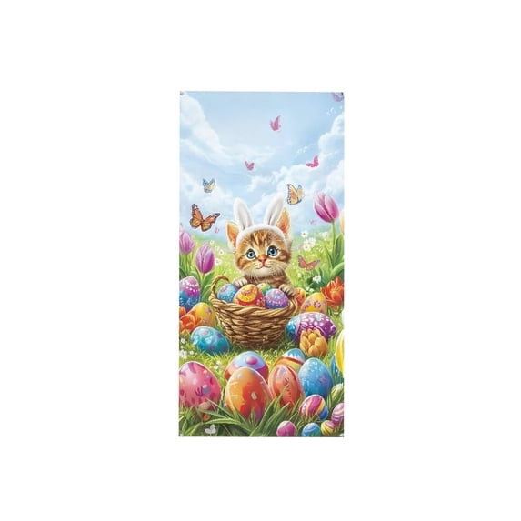 B Easter Door Curtain Party Decoration Hanging Banner for Home ...