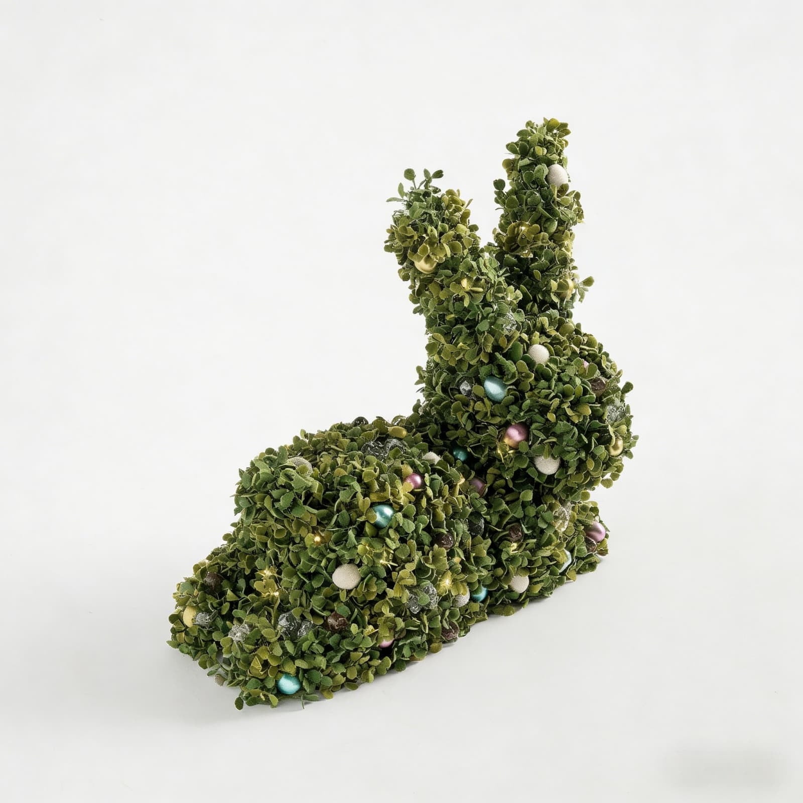 B Easter Home Decor, Egg Shaped Ornament, Colorful Ball Bunny Figurine ...