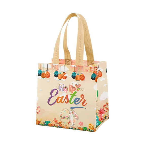B Easter Non Woven Shopping Gift Bag Reusable Tote Bag With Handles ...