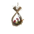 B Easter Rattan Wreath With Bird Nest And Chicks, Natural Look, Perfect ...