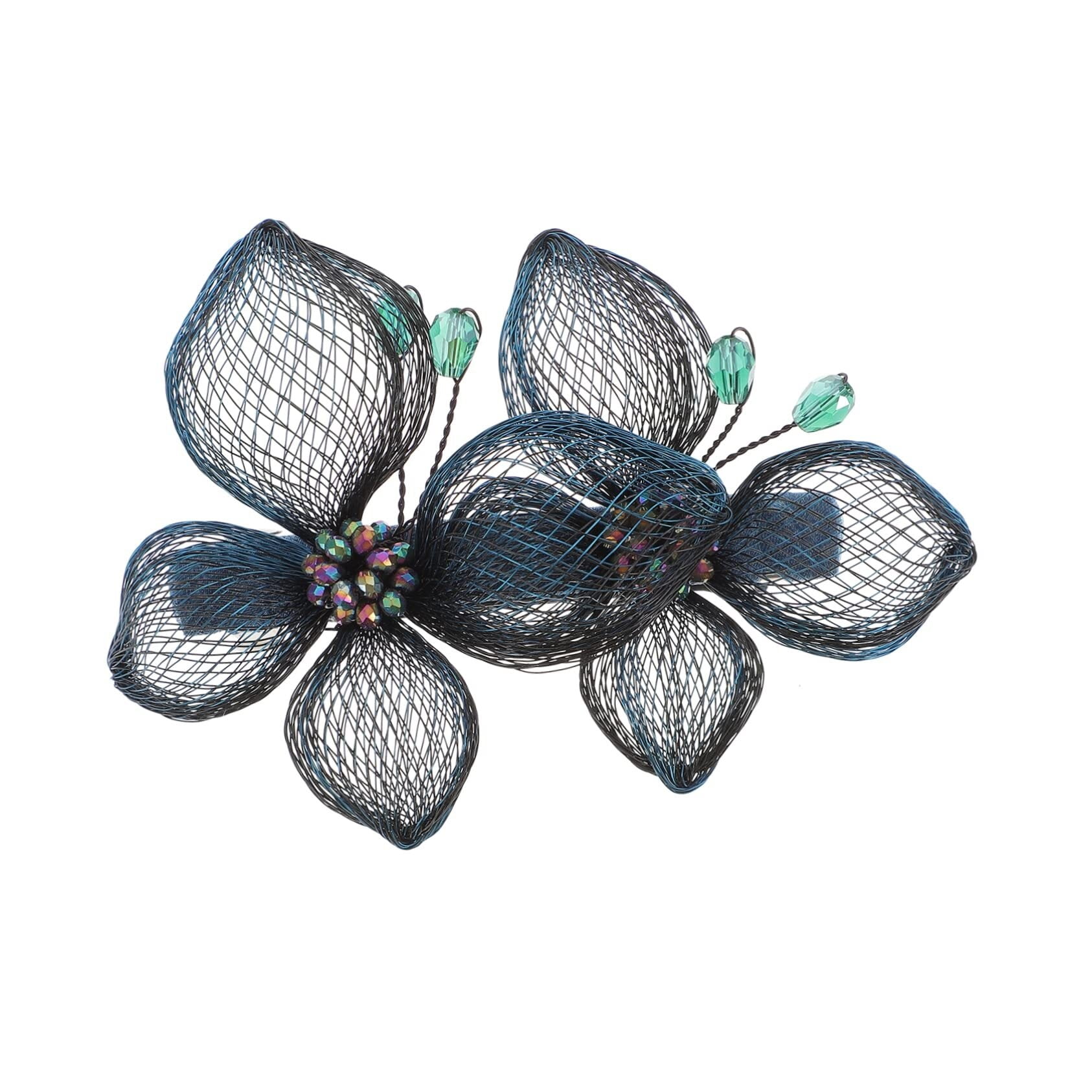 B Elegant Butterfly Hair Barrettes Spring Hair Clips for Zircon Wire ...