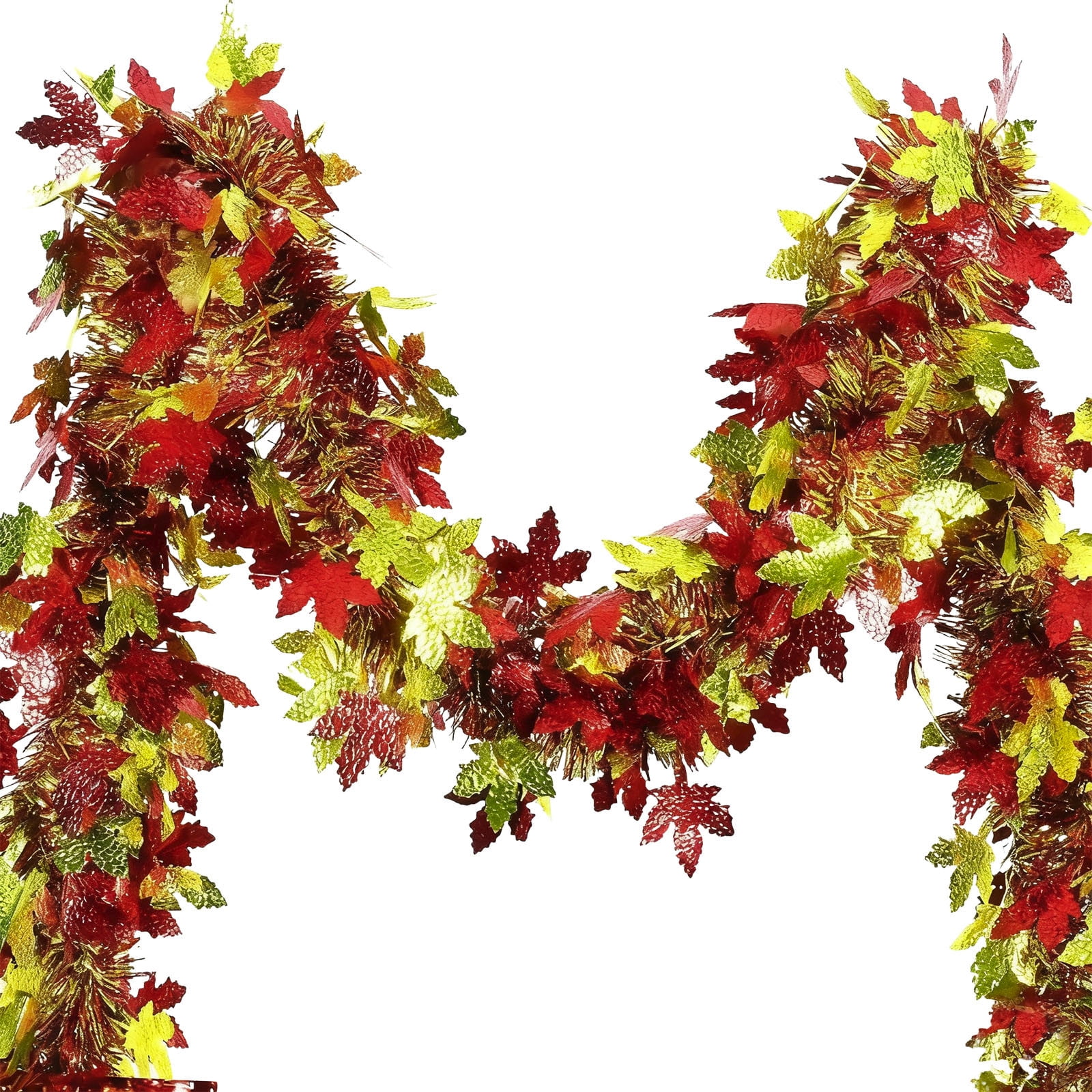 B Fall Tinsel Garland Metallic Hanging Garland Thanksgiving Decoration ...