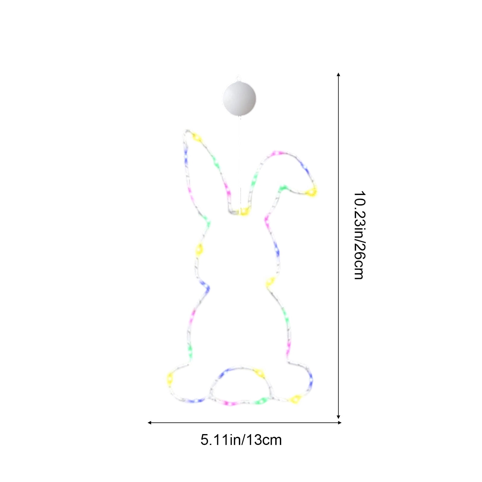 B Festive Bunny String Lights For Window Decoration And Party Backdrops ...