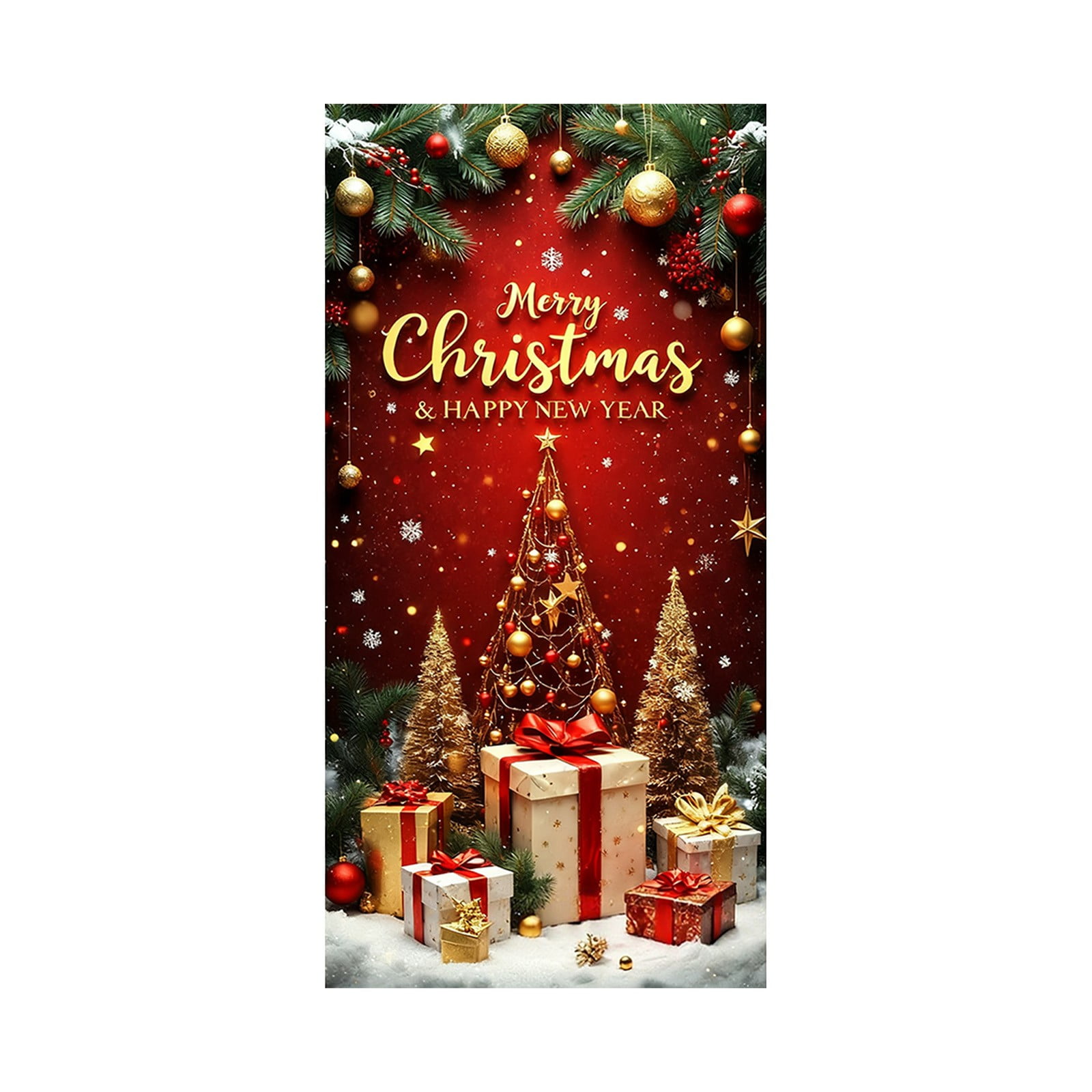 B Festive Door Decoration Featuring Santa Motif Easy To Hang And Store ...