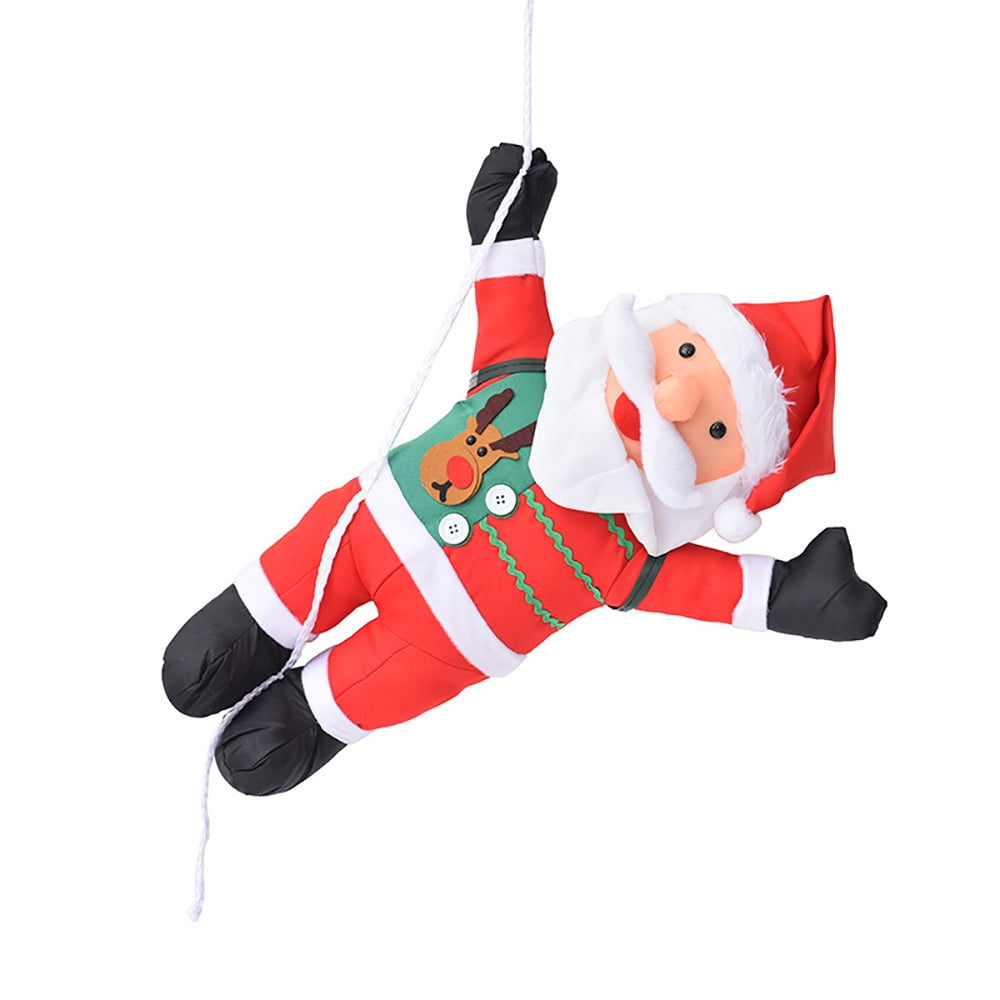 B Festive Santa Claus Hanging Ornament With Rope For Christmas Tree ...
