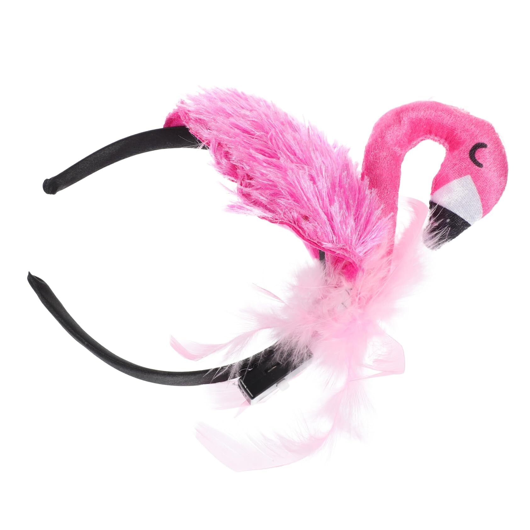 B Flamingo Headband Creative Hair Accessory with Lights for Tropical ...