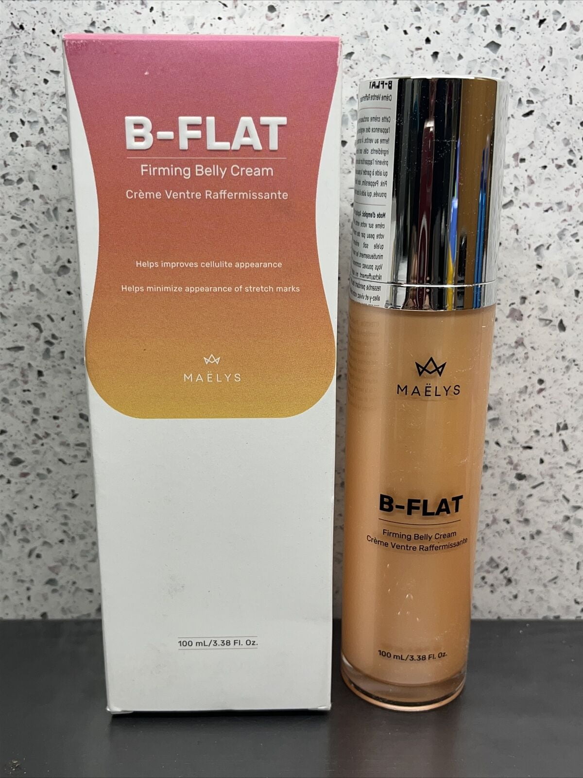 B Flat Firming Belly Cream Cellulite Reduction 3.38oz