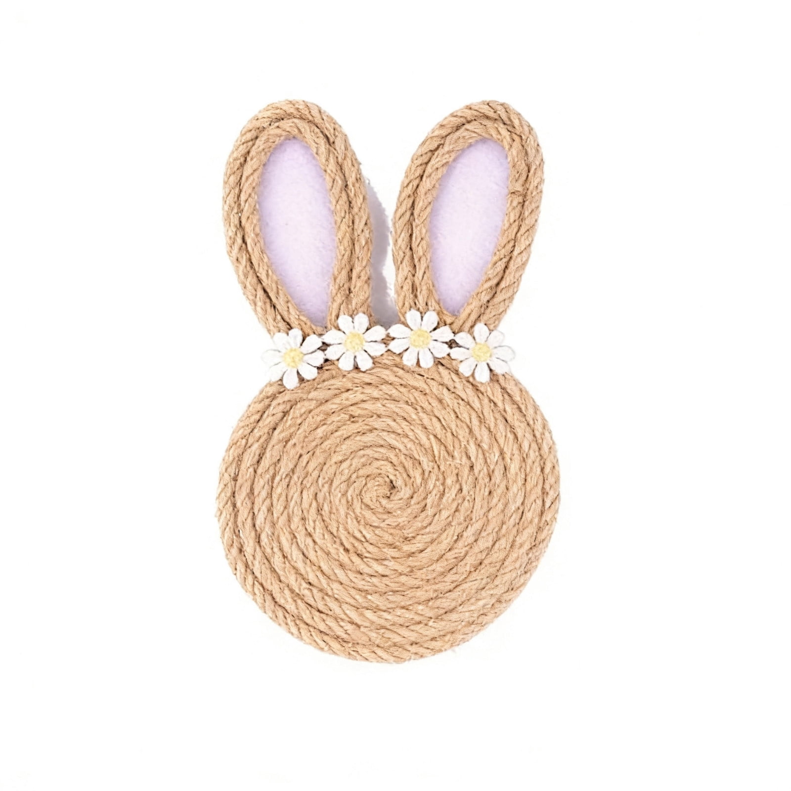 B Flax Saucer Coaster Rabbits Easter Bunny Rope Table Mat Heat ...