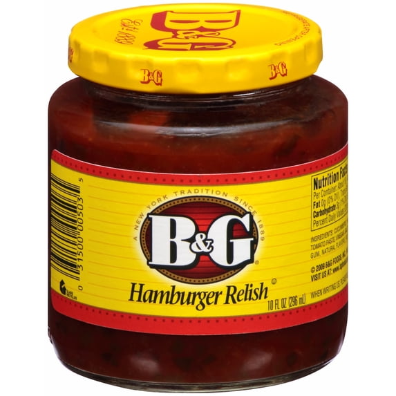 B&G Hamburger Relish, 10 Fl Oz - Walmart.com