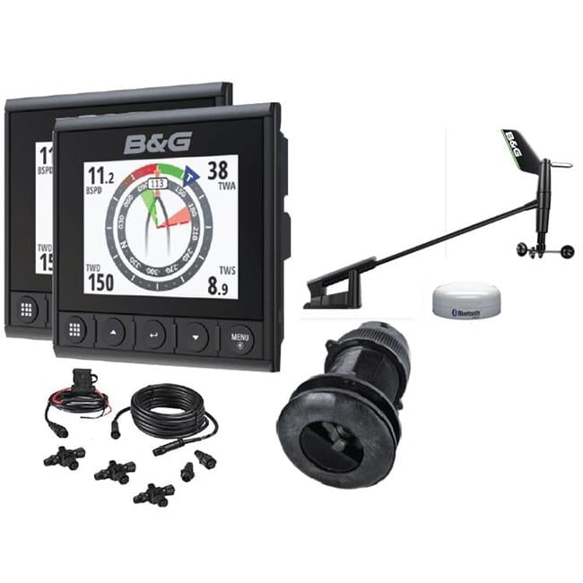 B&G Triton2 Dual Display Wireless Boat Accessory with DST810 Depth ...