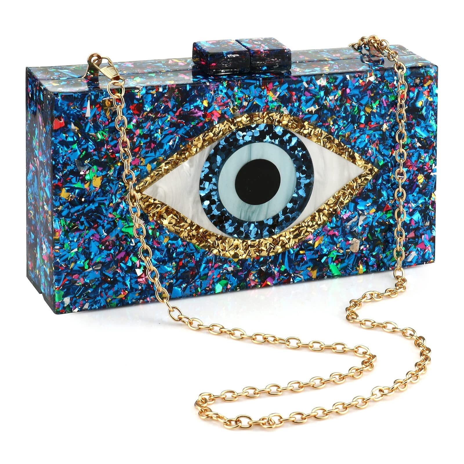 B Gets Acrylic Clutch Purses for Women Tower-shape Unique Evening Bag ...