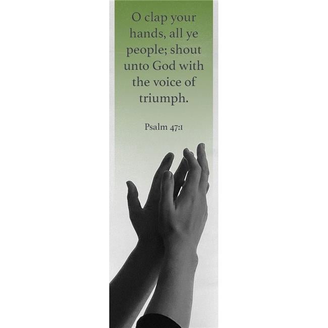 B&H Publishing 381495 O Clap Your Hands All Ye People Bookmark - Psalm 47-1 - Pack of 25 ...