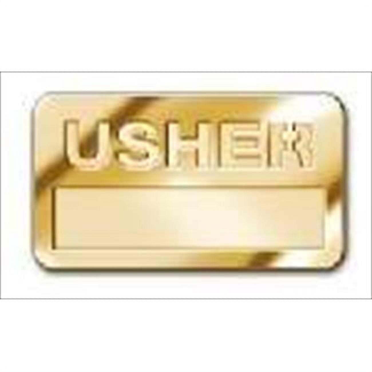 B & H Publishing Group 466826 Badge Usher Cut Out Letters Magnetic ...