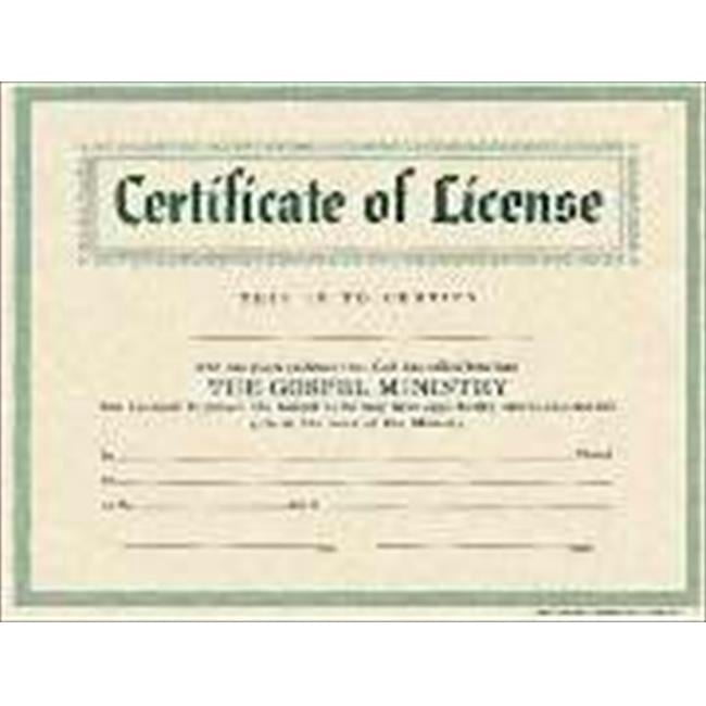Certificate License