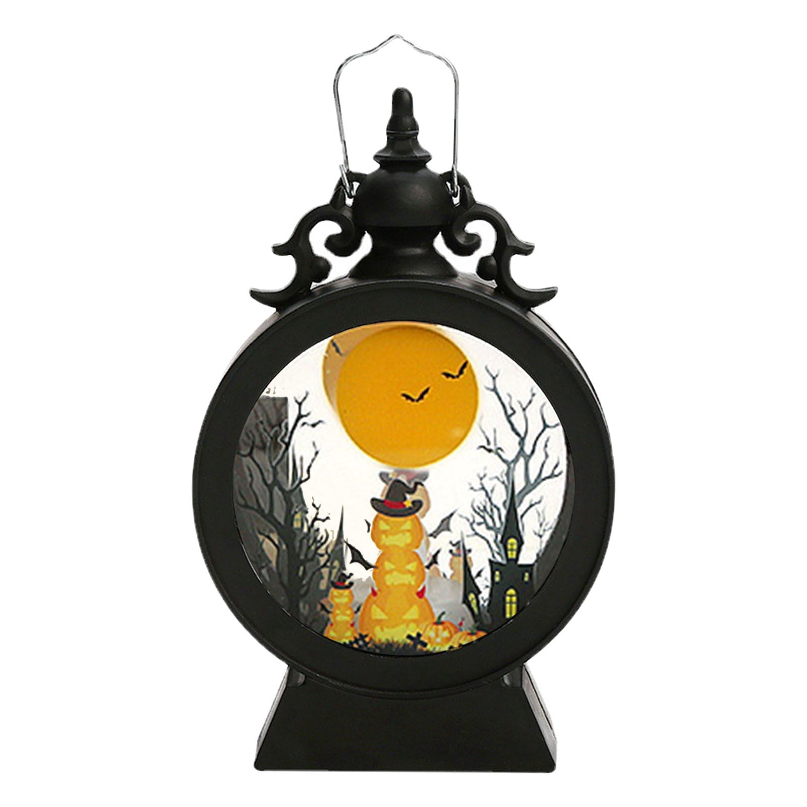 B Halloween Led Electronic Candle Wind Lamp Decorations Black Castle ...