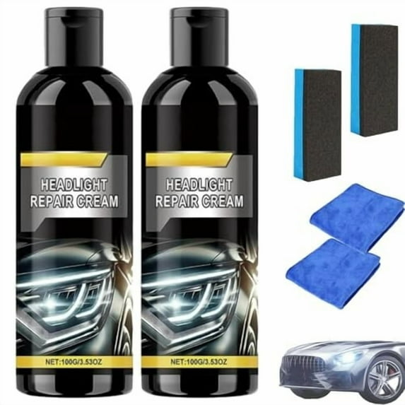 B Headlight Restoration Kit Car Headlights Cleaner Polish For Yellowing ...