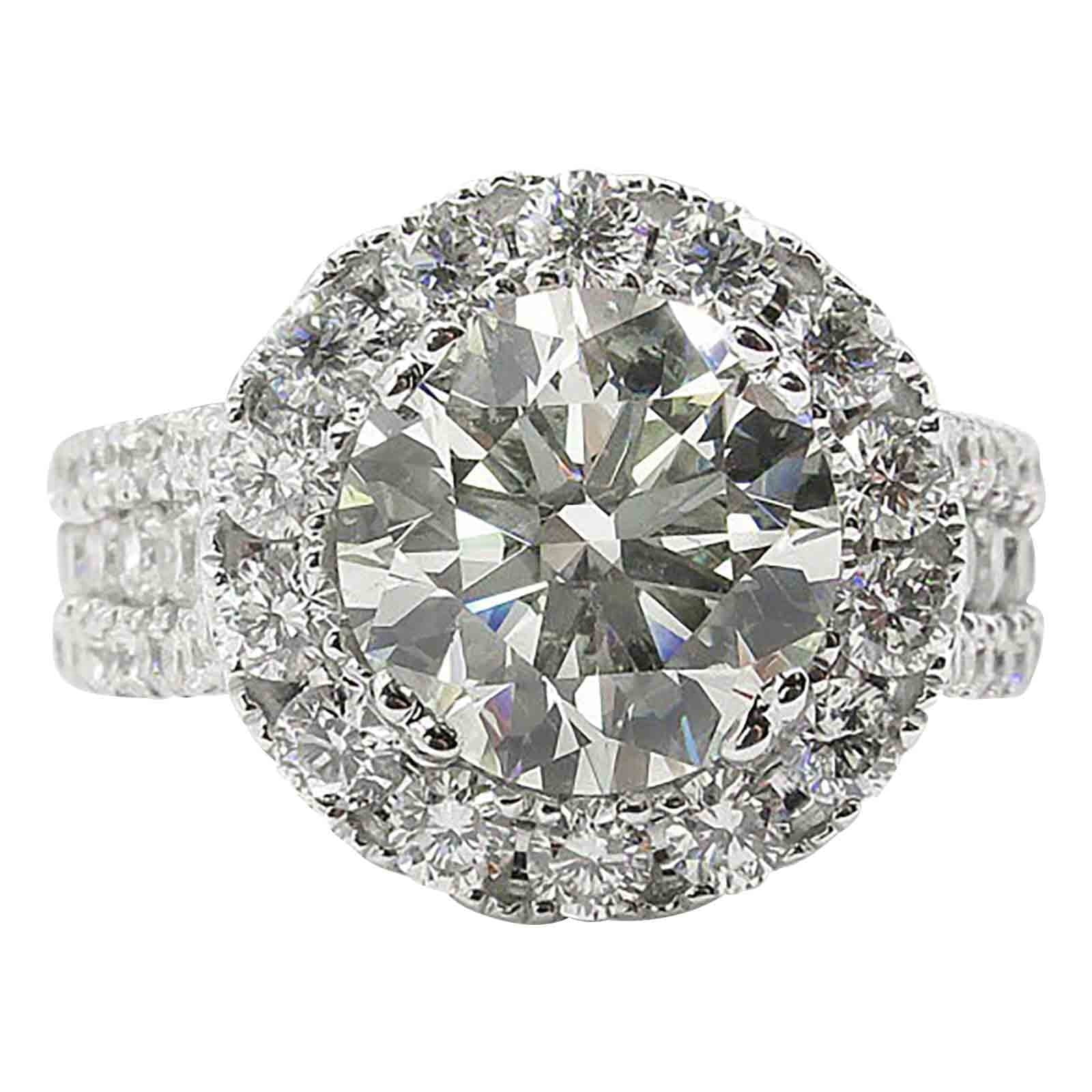 B Heart Shaped Ring With Diamond Design, Electroplated Metal And ...