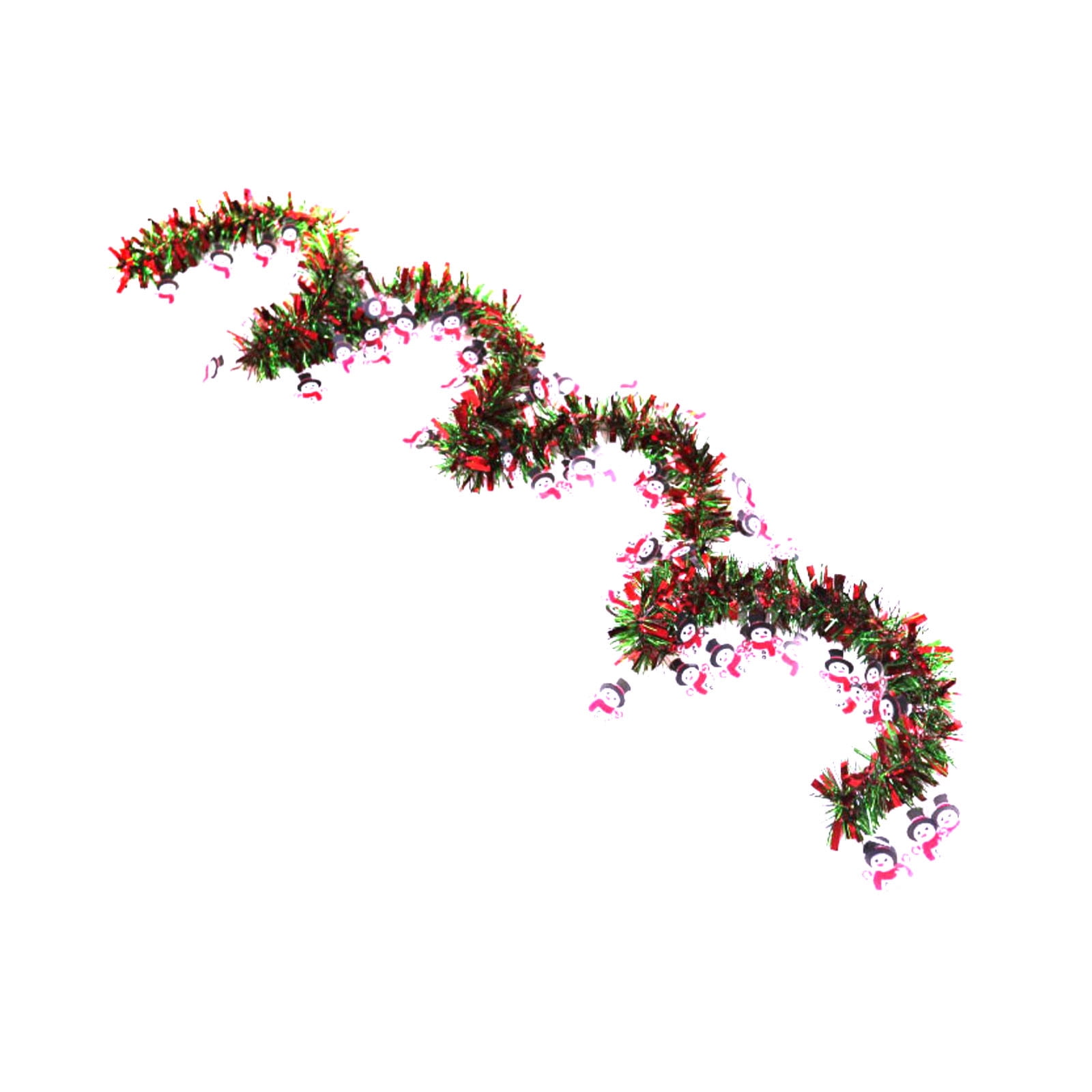 B Holiday Garland With Snowman Design For Festive Atmosphere 2 Meters ...