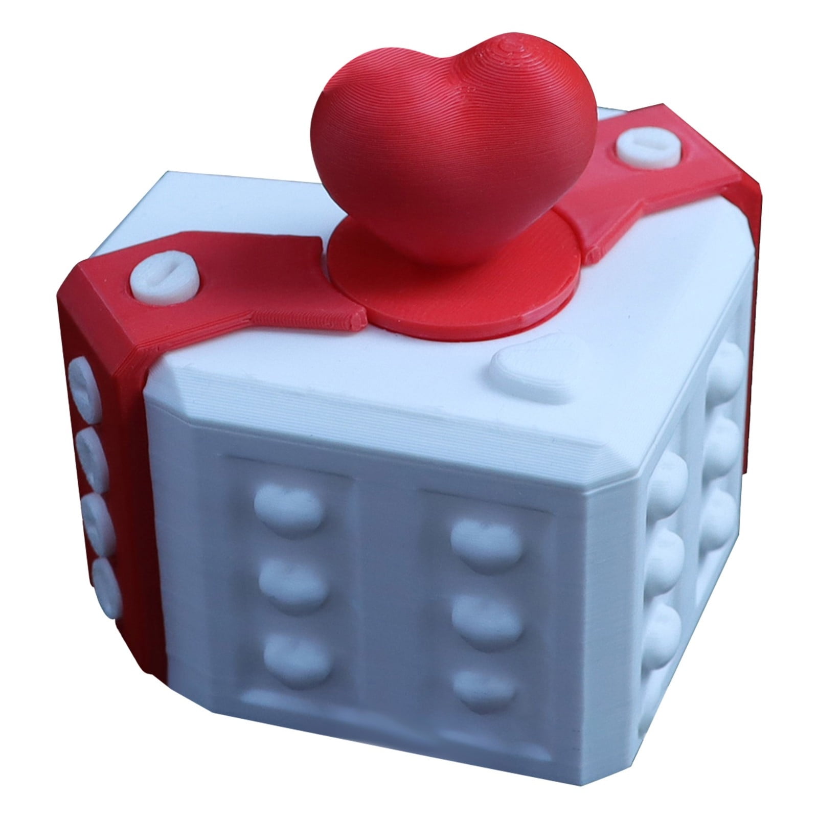 B Holiday Gift Box 3D Printed Ornament For Valentines Day Decorative ...