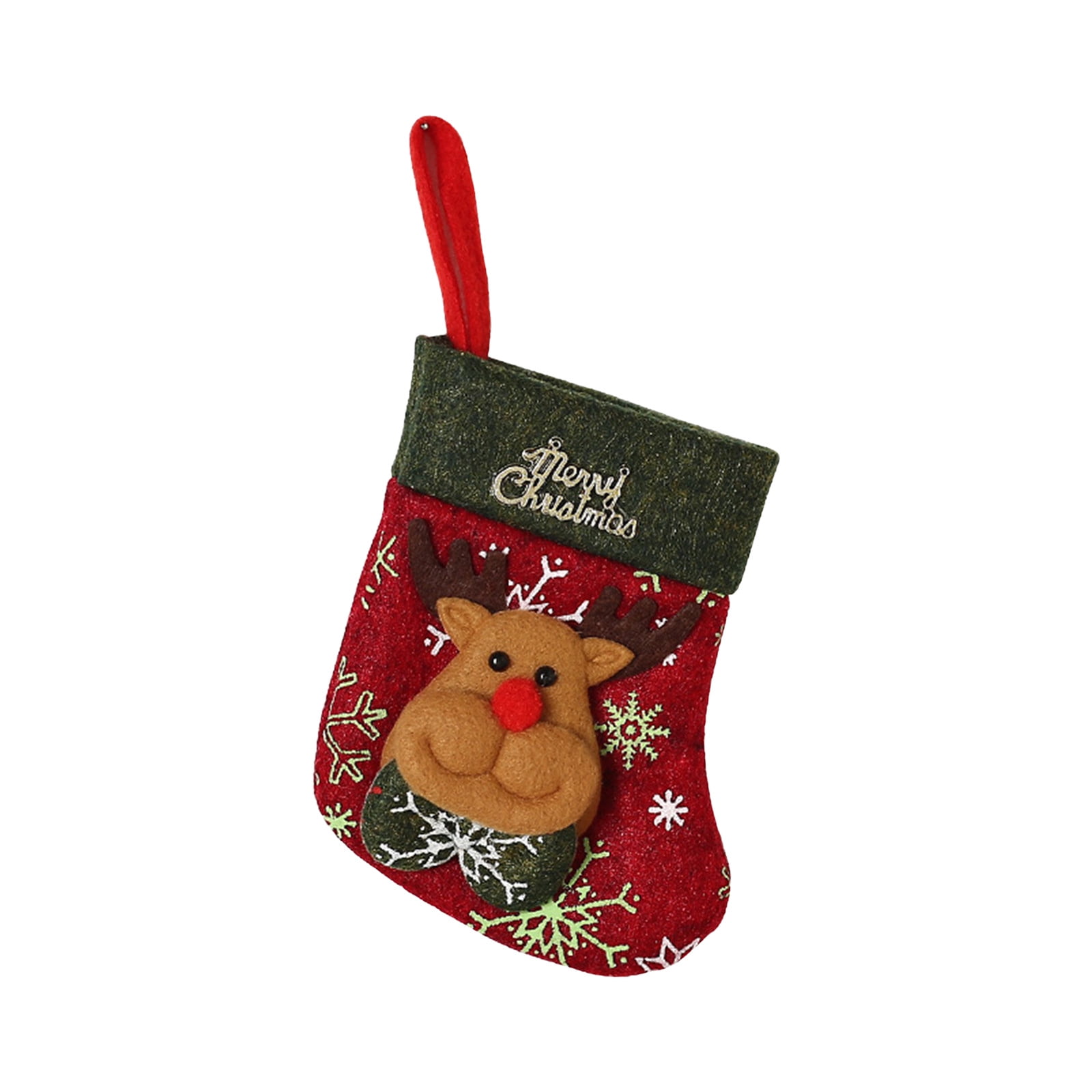 B Holiday Sock Ornament, Non-Woven Hanging Pendant With Colorful ...