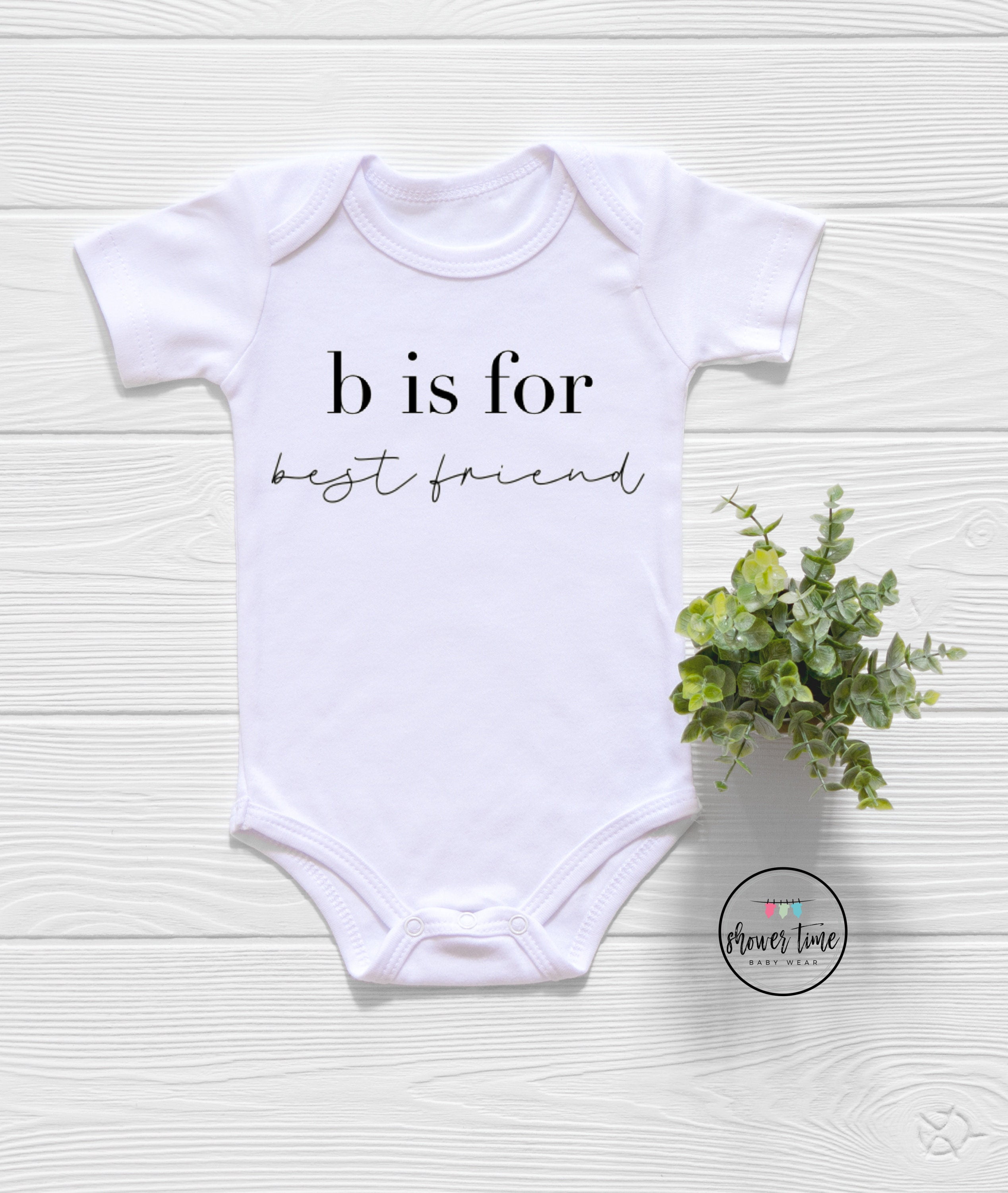 B Is For Best Friend, Alphabet, Best Friend Onesie, Baby Besties ...