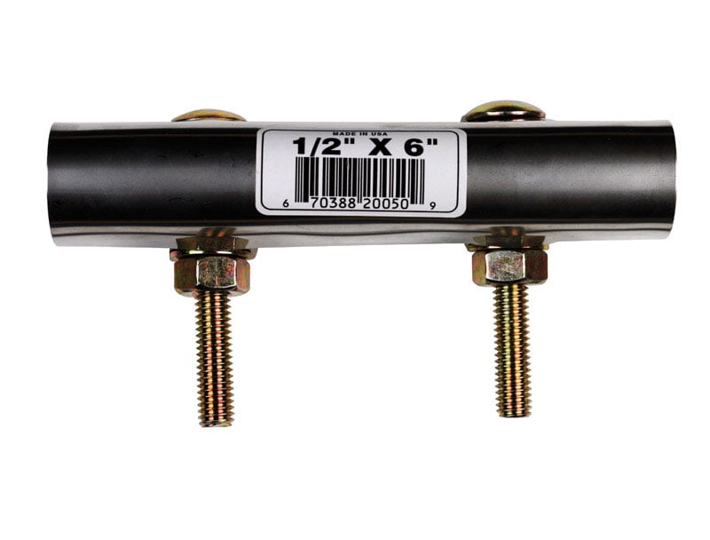 B&K 1/2 in. Galvanized 430 Stainless Steel Pipe Repair Clamp - Walmart.com