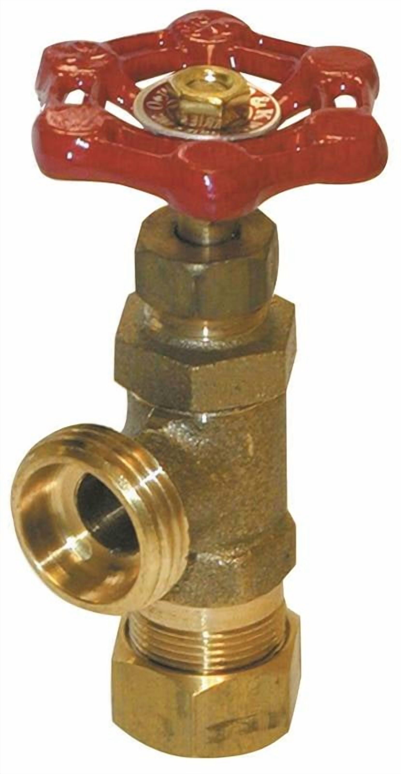 B & K Industries 102-033 5/8" Brass Boiler Drain, 1/2" Compression X 3/ ...
