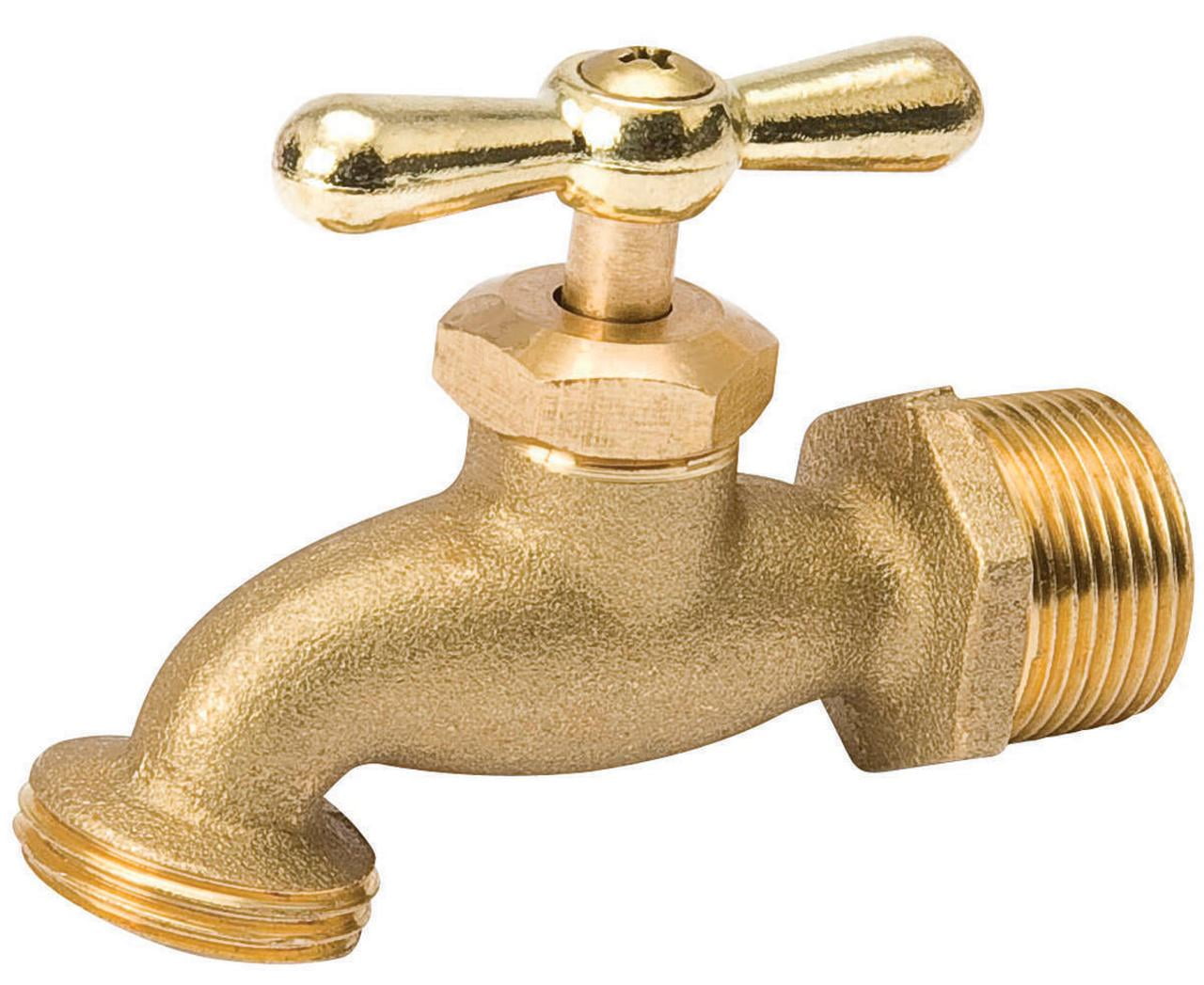 Mueller Streamline, Hose Bibb, 103-004, 3/4 In. MIP x 3/4 In. MHT ...