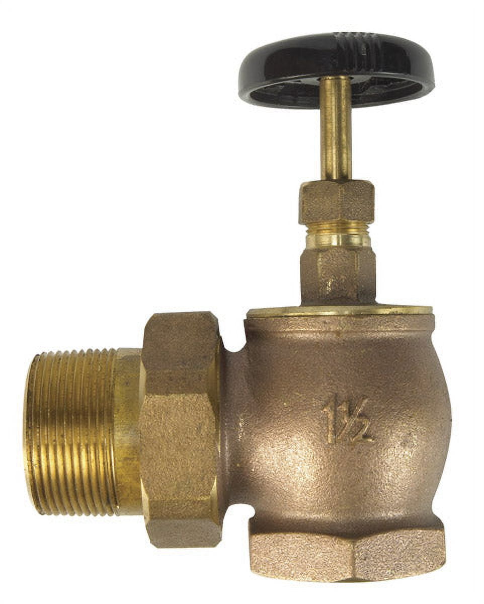 B & K 109-307 Steam Radiator Valve Bronzes 1-1/2" Fpt X 1-1/2" Mpt ...