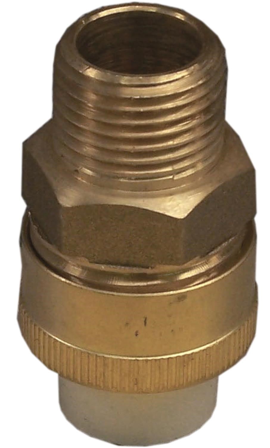 B & K 164-303NL Transition Pipe Adapter, 1/2 in, Solvent x MIP, Brass ...