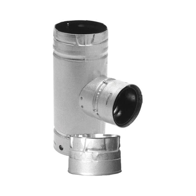 B K 4PVL-T3R Pellet Vent Single Tee with Clean-Out Cap - 4 in. - pack ...