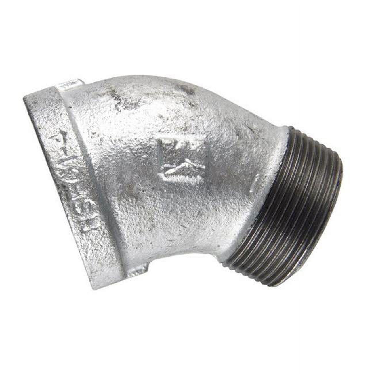 B & K 510-508BG 2 in. FIP x 2 in. MIP 45 Degree Galvanized Iron Street ...