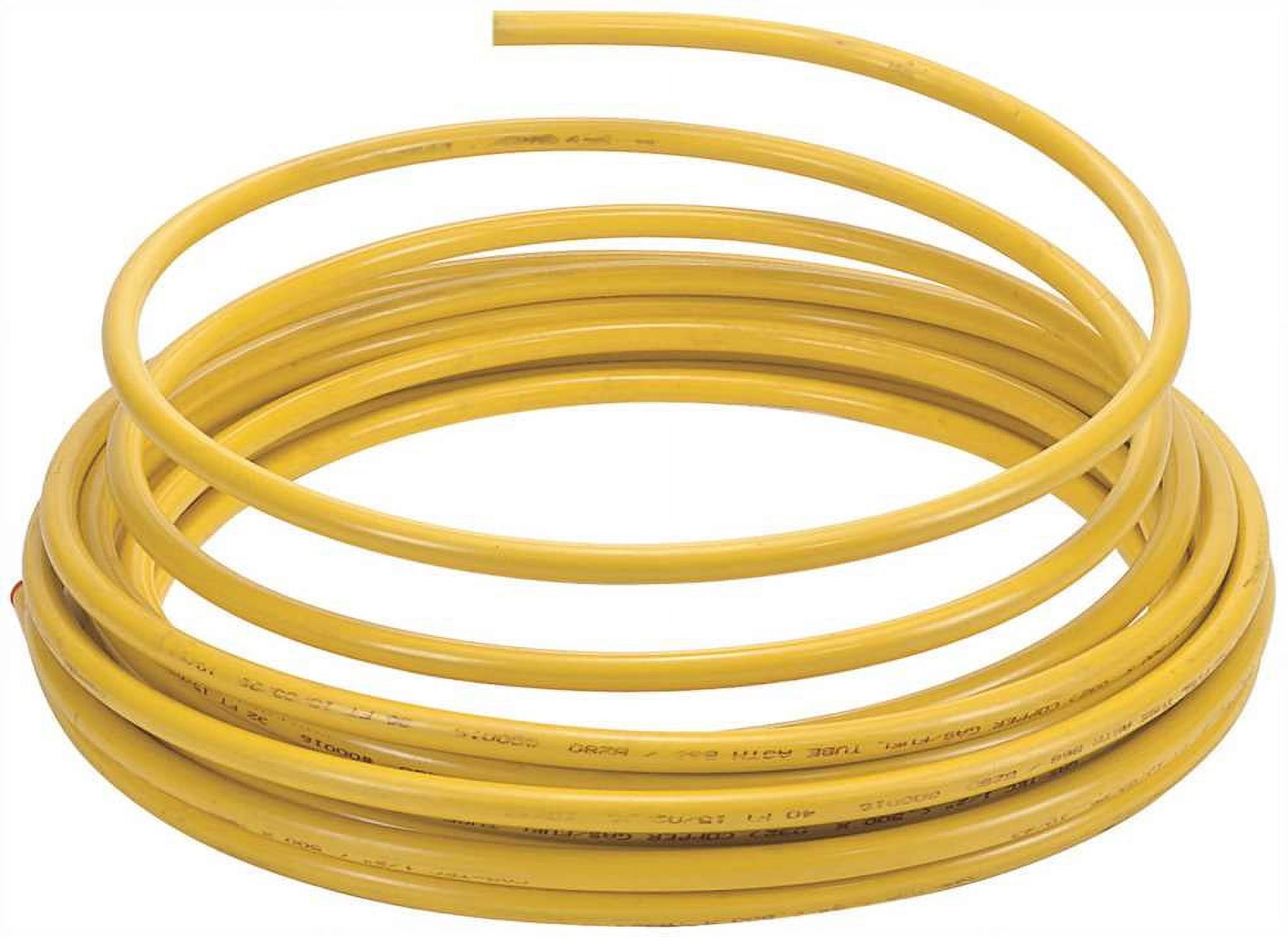 B & K Industries DY06050 Plastic Coated Copper Tube, Yellow, 3/8" x 50 ...