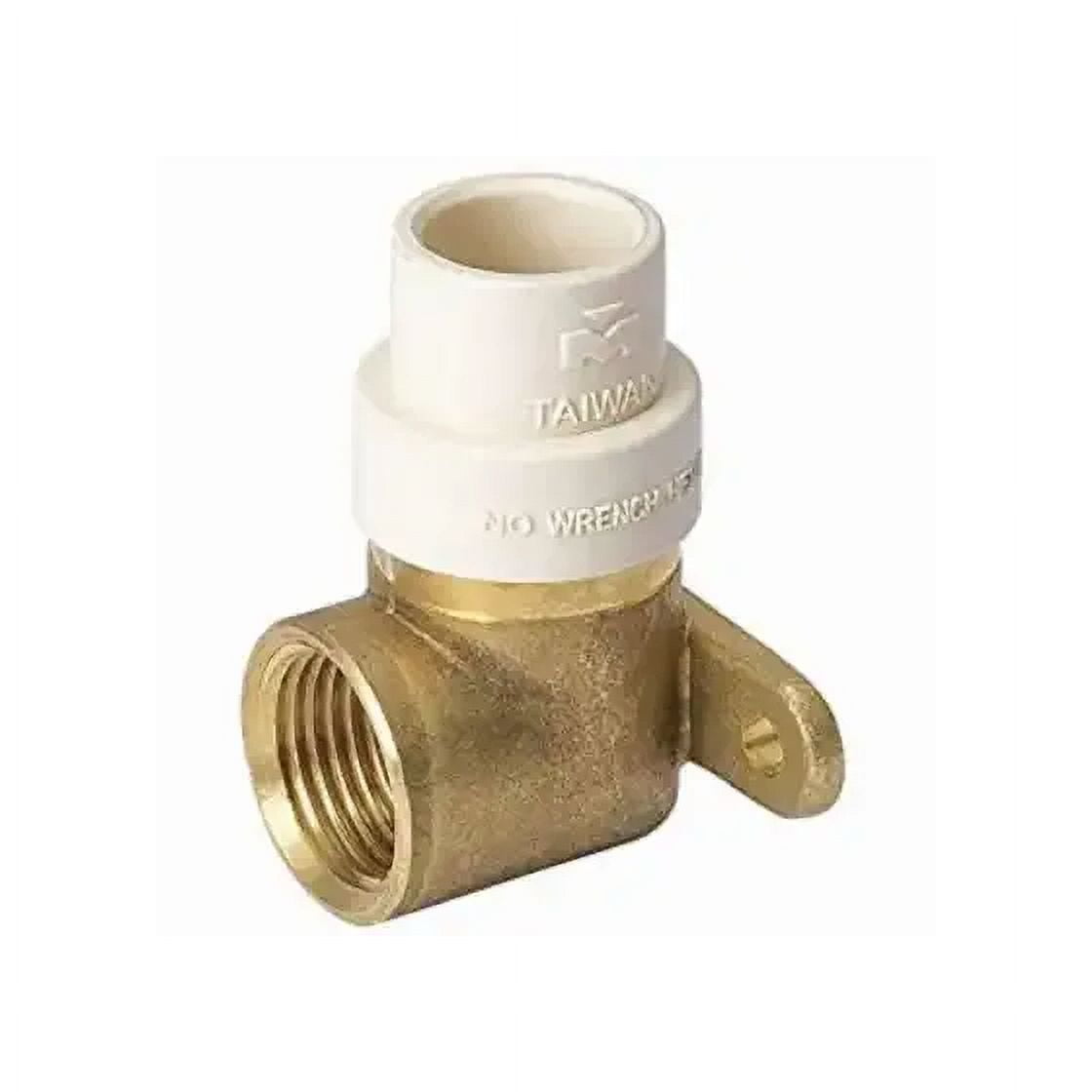 B&K Mueller 440-030NL Drop Ear Pipe Elbow, 1/2 Inch Female By Solvent ...