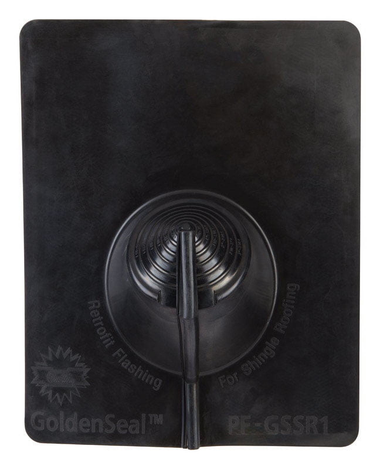 Goldenseal 3-1/2 in. W Plastic Retrofit Pipe Flashing Black - Walmart.com