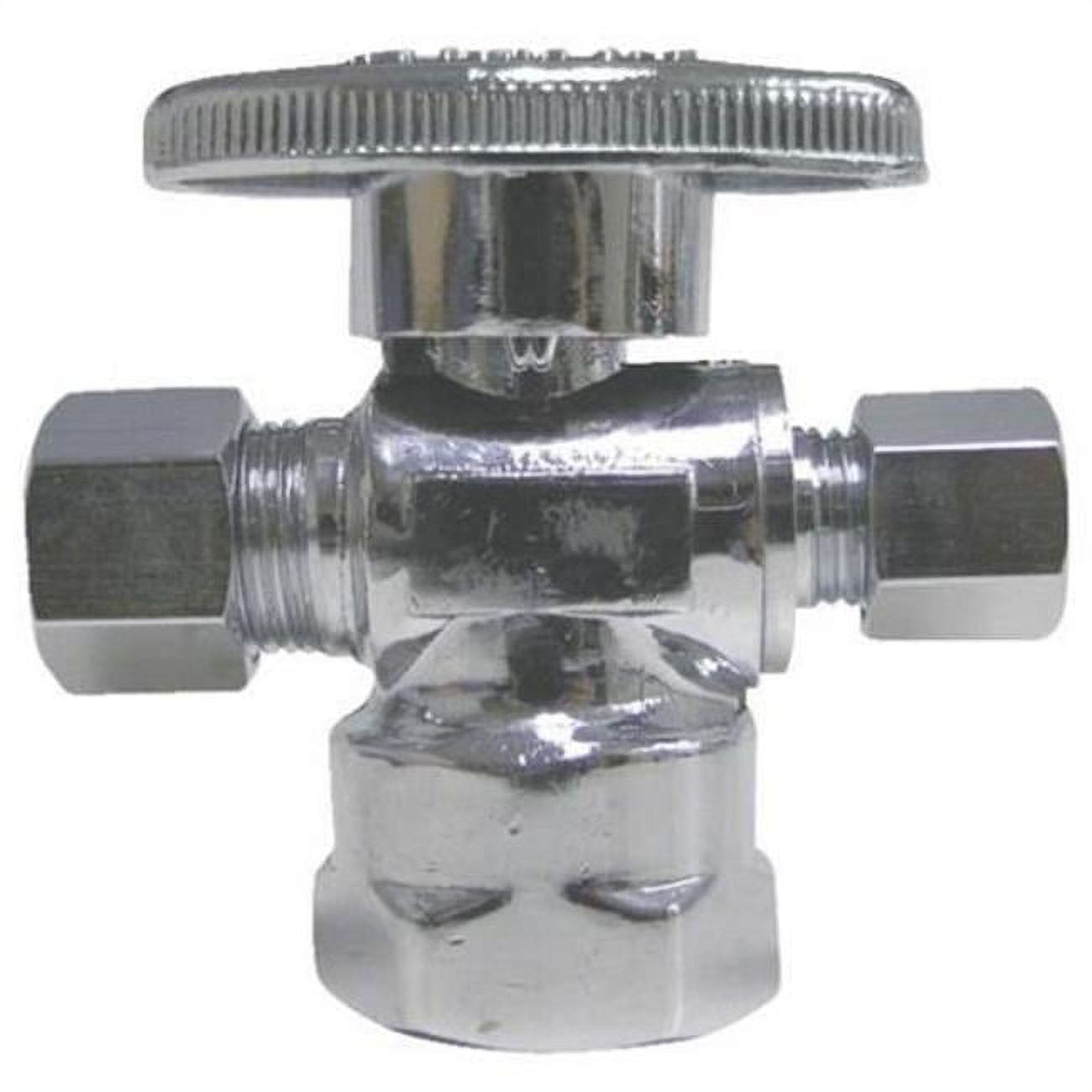 B&K ProLine 1/2 in. FIP X 3/8 in. Compression Brass Angle Stop Valve ...