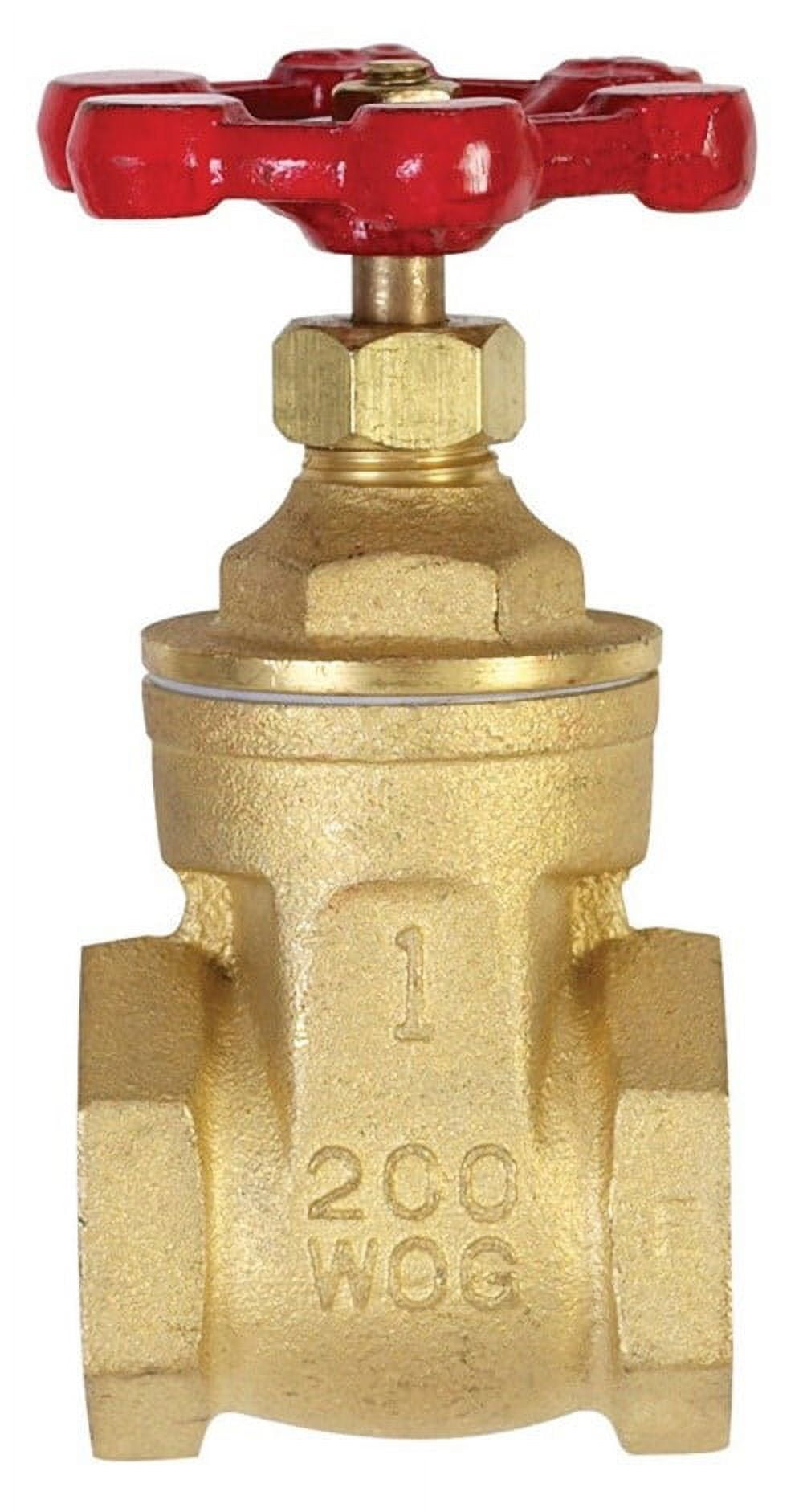 Mueller Streamline Gate Valve ProLine 100-405NL - Brass - 1" FIPS X 1 ...