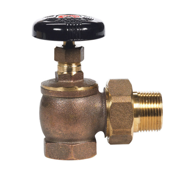 B & K Products Brass 15 PSI Maximum Pressure Steam Radiator Valve with ...