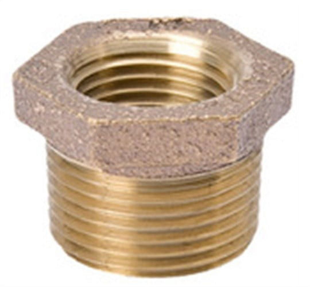 B&K Southland 1/2 in. FIP Sizes X 1/4 in. D FIP Red Brass Hex Bushing ...