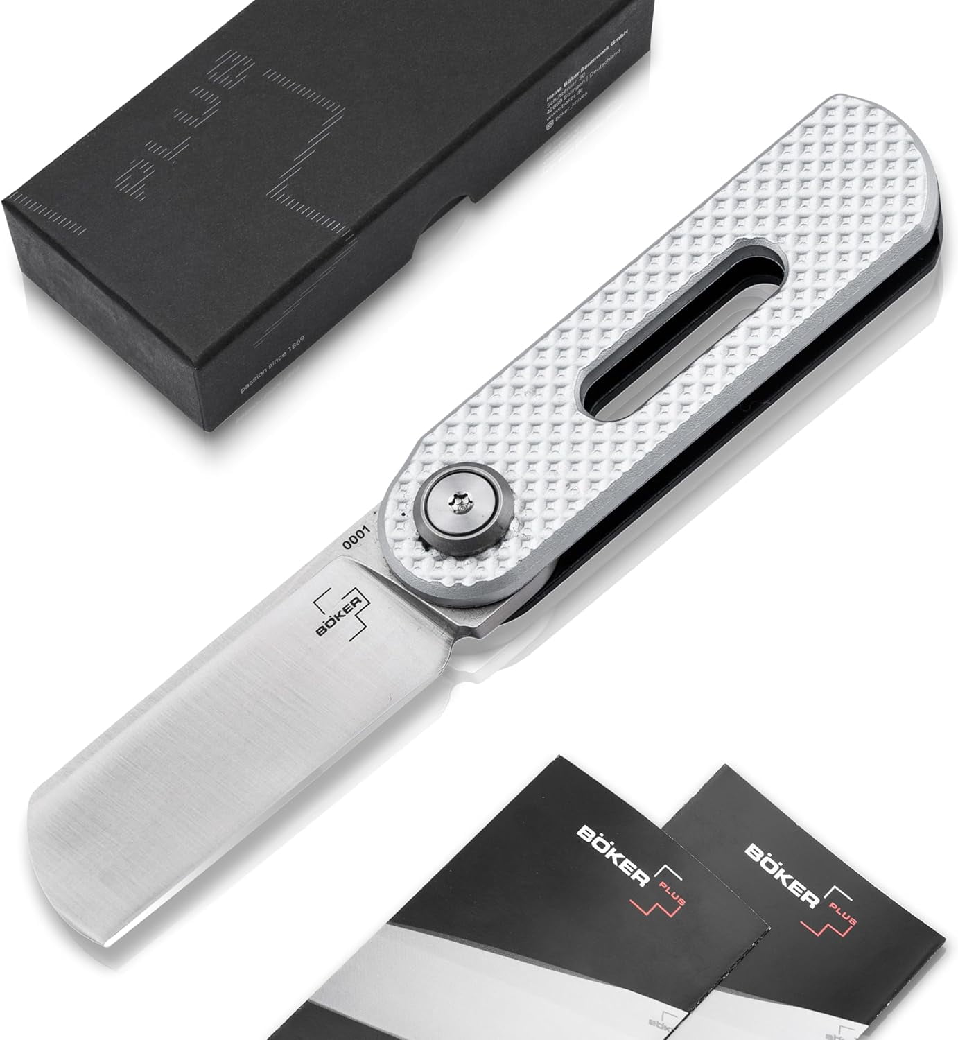 BÖKER PLUS® Ovalmoon Swivel Pocket Knife - innovative mini Swivel knife with magnetic aluminum ...