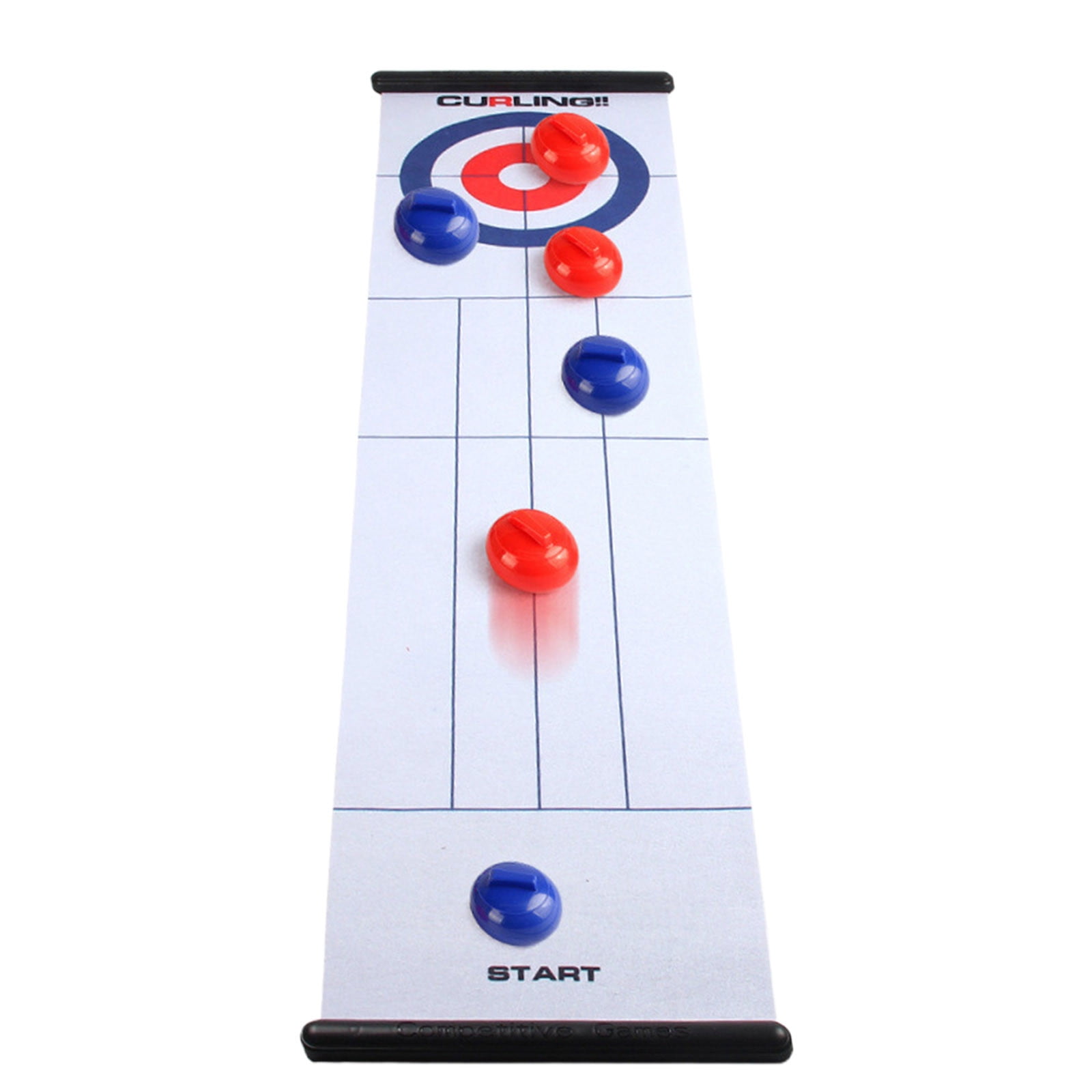 B Kids Tabletop Game Mat Large Size Portable Ice Curling Bowling Board ...