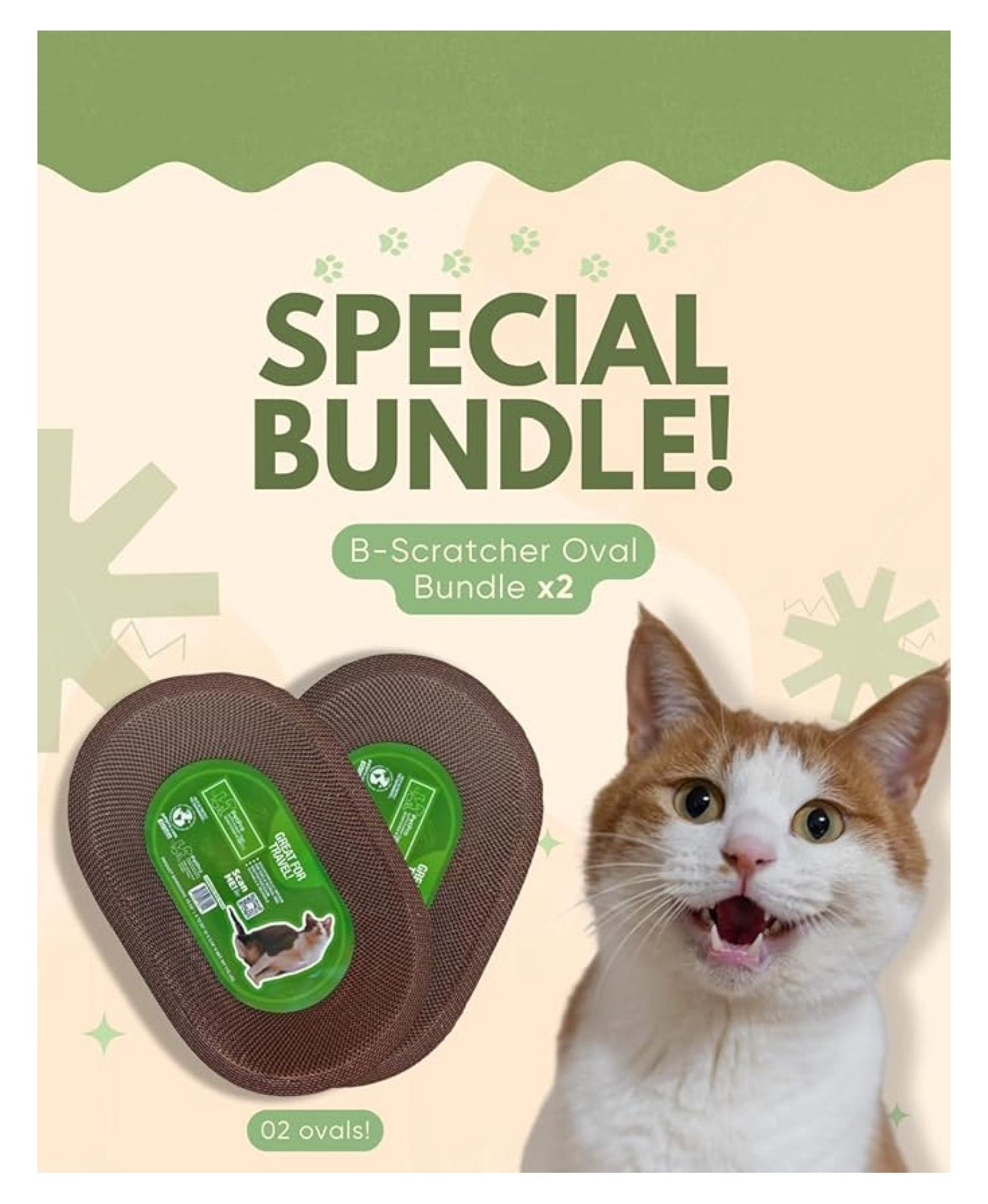 B Kitty Scratcher Cat Bed, Fun for Your Purr-FECT Feline (B-Scratcher ...