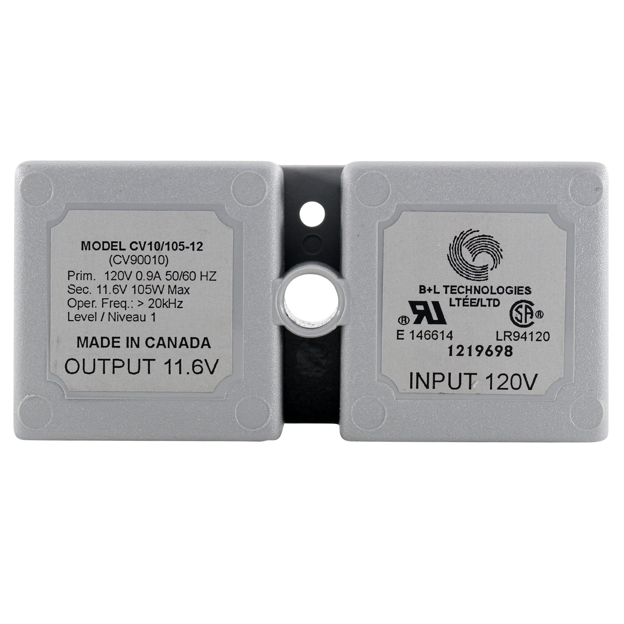 B+L CV10/105-12 CV90010 Low Voltage Dimmable Transformer, 105W, 120V to ...