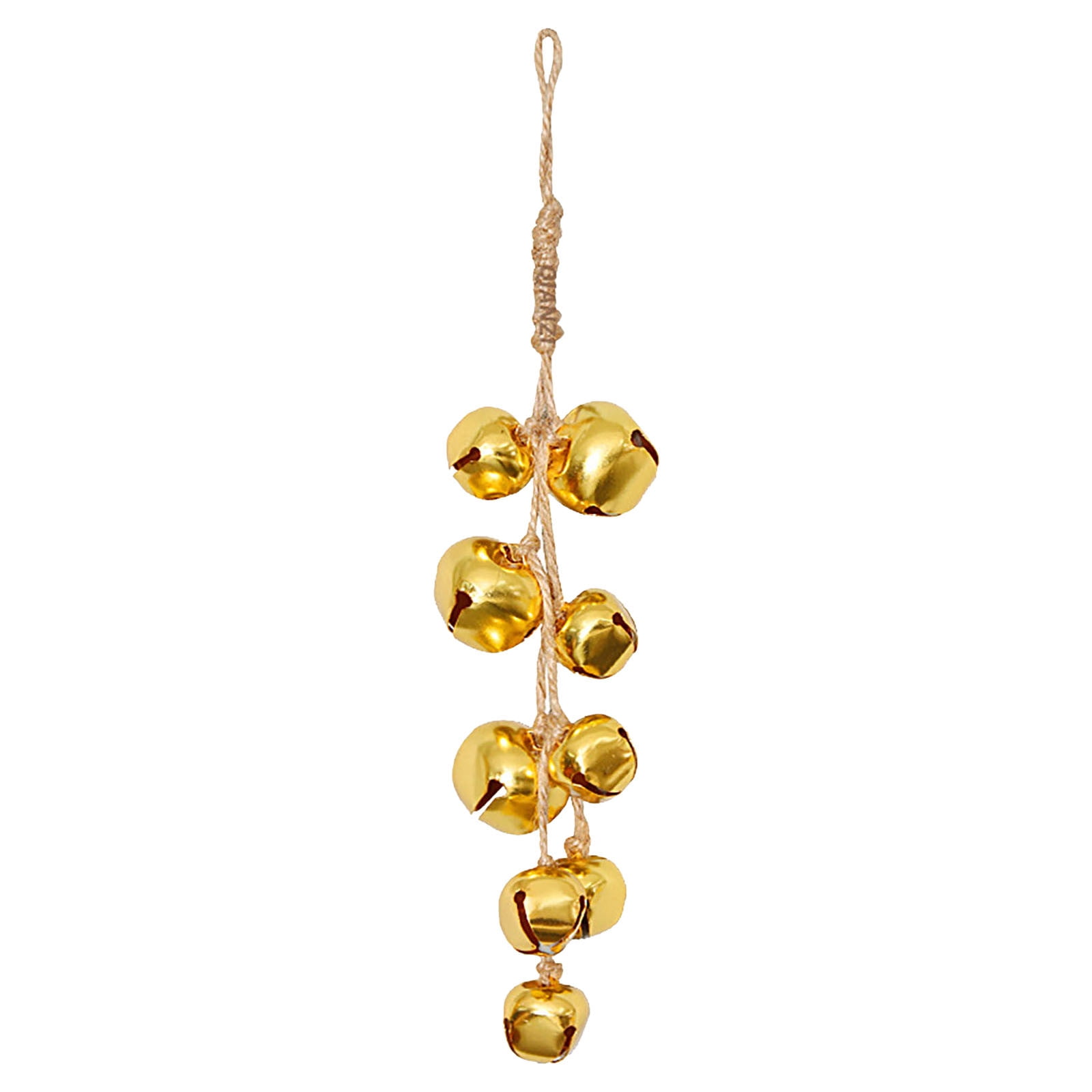 B Metal Bells Pendant With Rope For Christmas Wall Hanging And ...